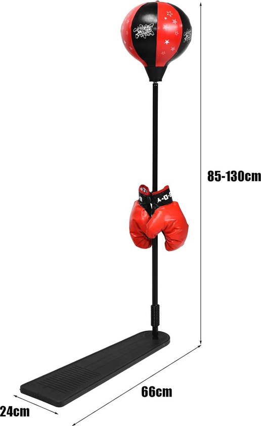 Boksbal - Boksset - Bokszak - Inclusief Voetstuk - Voor Binnen en ...