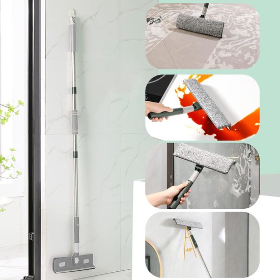 Window Wiper with Telescopic Handle - 2 in 1 Telescopic Rod Window ...