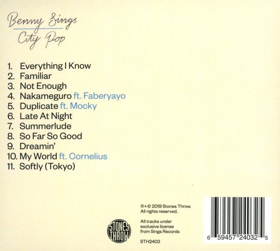 Benny Sings - City Pop (CD), Benny Sings | Muziek | bol