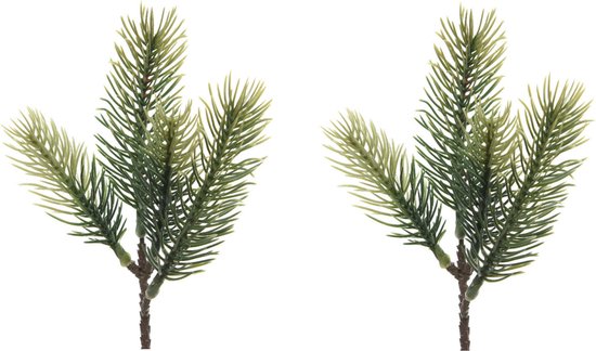 6x Groene kersttakken / dennentakjes 23 cm kerstversiering - Groene ...