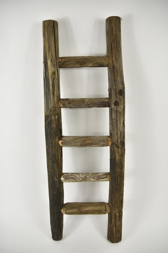 Houten Ladder - Bruin Melange - 120cm | bol