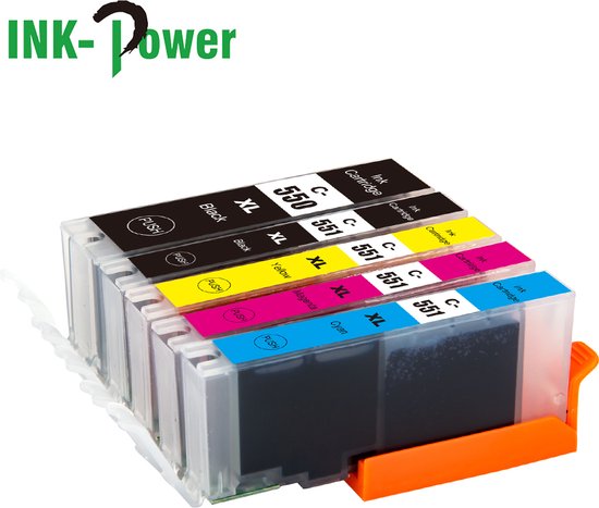 Inktcartridges voor Canon 550/551- Multipack van 5 - PGI-550 / CLI-551 ...