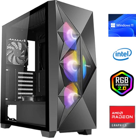 Computerpilot Basis Game PC - i3-12100F - AMD RX 550 - 8GB DDR4 - 256 ...