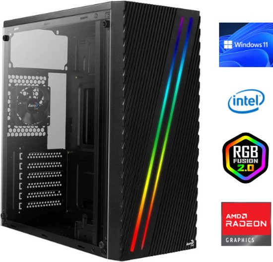 Computerpilot Basis Game PC - i3-12100F - AMD RX 550 - 8GB DDR4 - 512 ...