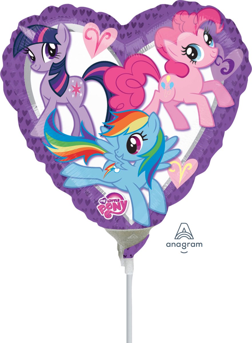 AMSCAN - Aluminium My Little Pony hart ballon - Decoratie > Decoratie ...