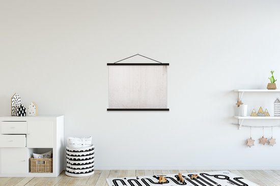 Posterhanger incl. Poster 60x45 cm - Schoolplaat - Beton - Muur - Wit ...
