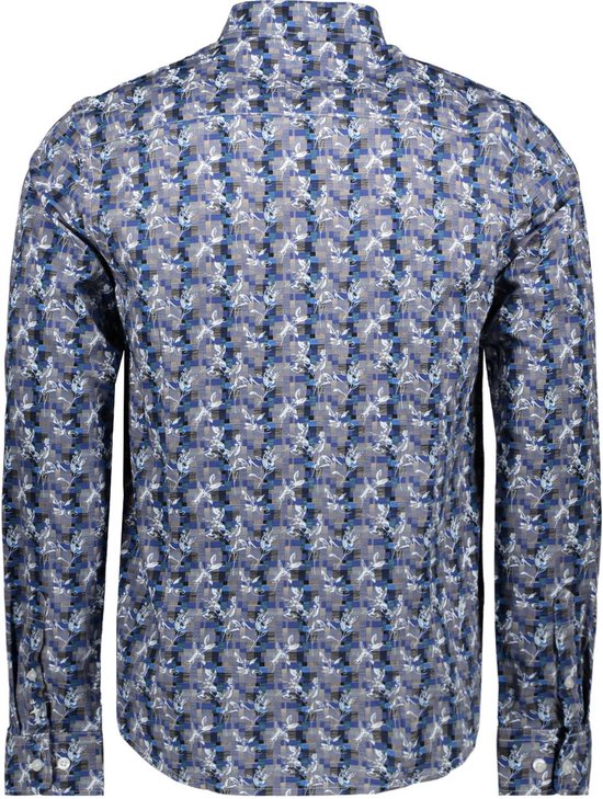 Haze & Finn Overhemd Italian Fit Stretch Mc18 0100 04 City Floral Maze Mannen Maat - M | bol.com