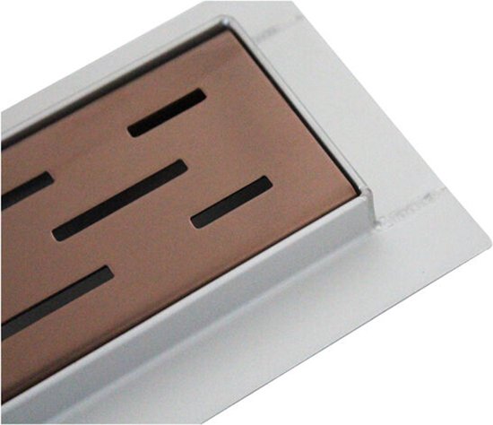 RVS Douchegoot 70 cm Geborsteld Brons | bol