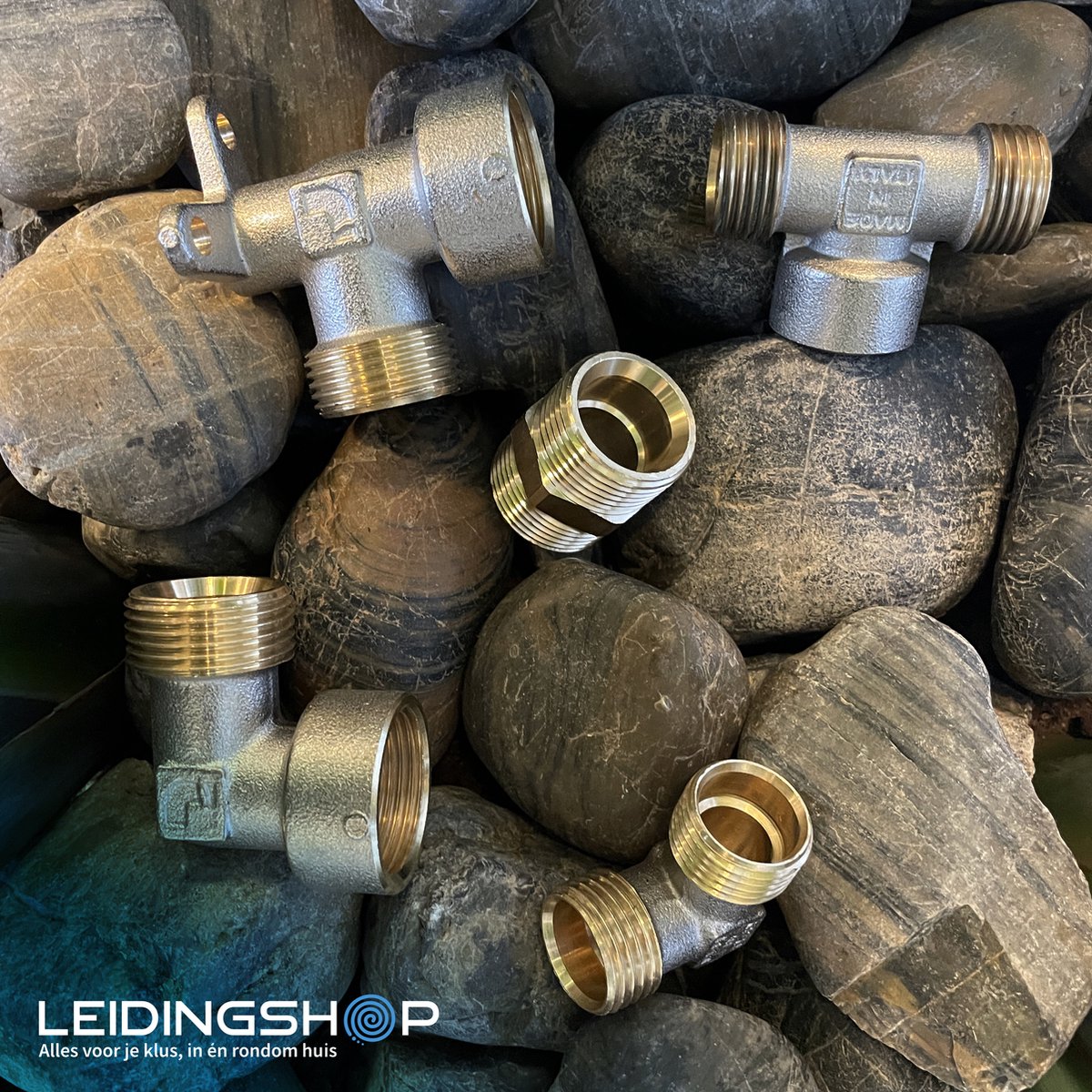 Multi-Fit dubbele nippel, buitendraad 1/2 inch | bol.com