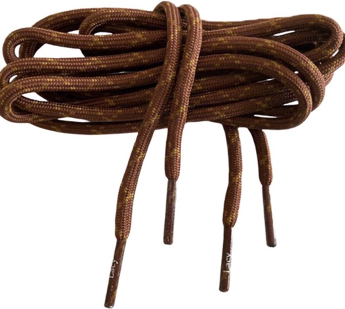 Schoenveter-rond Bruin/Licht-Bruin - Rond- 150 cm Lang x 4 mm Breed ...