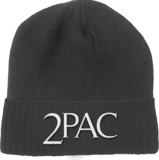 Tupac Beanie Muts Logo Zwart | bol