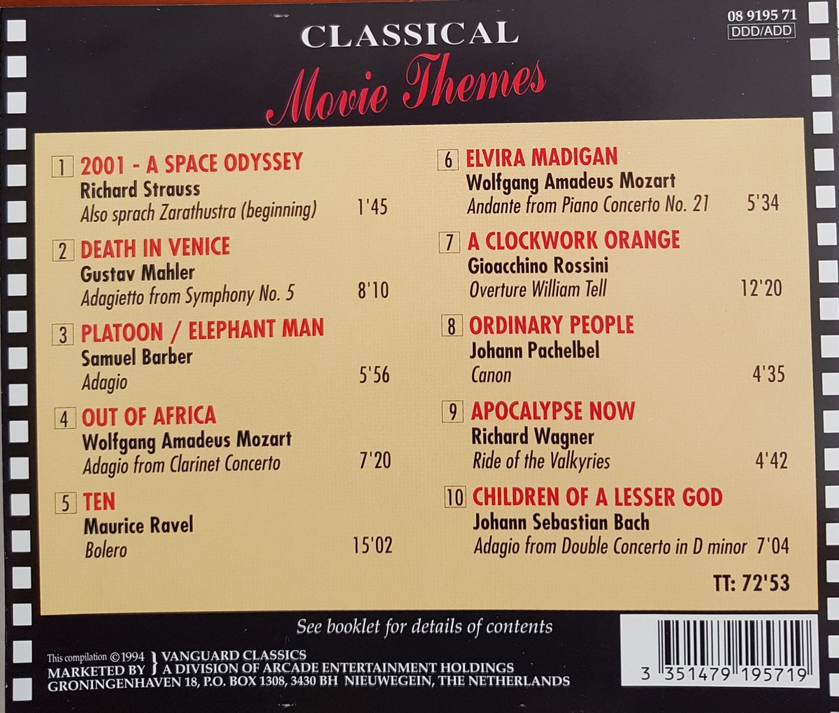 Classical Movie Themes, Various | Muziek | bol