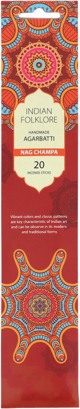 INDIAN FOLKLORE handmade AGARBATTI - NAG CHAMPA - 4ieder1 | bol.com