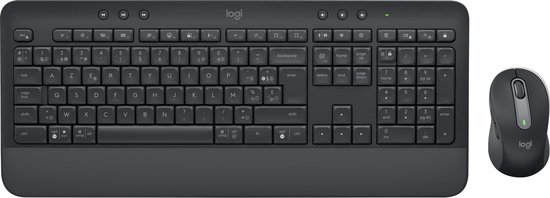 Keyboard and Wireless Mouse Logitech MK650 Black Azerty French | bol