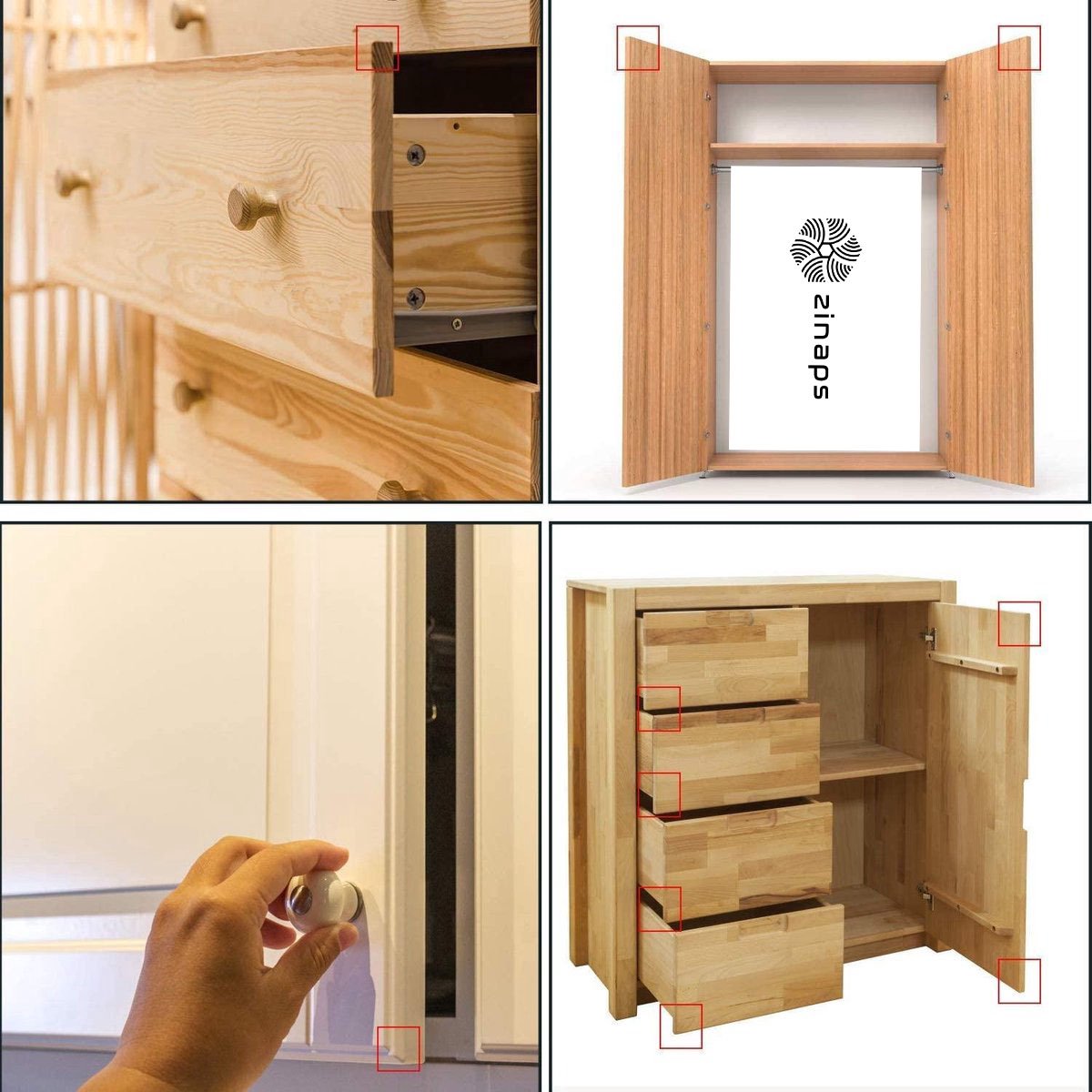 Tampon de porte - Zinaps 50pcs tampons de Bumper en caoutchouc ...