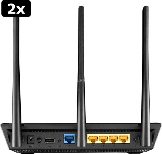 2x ASUS RT-AC66 - Router - AiMesh - 2-Pack | bol