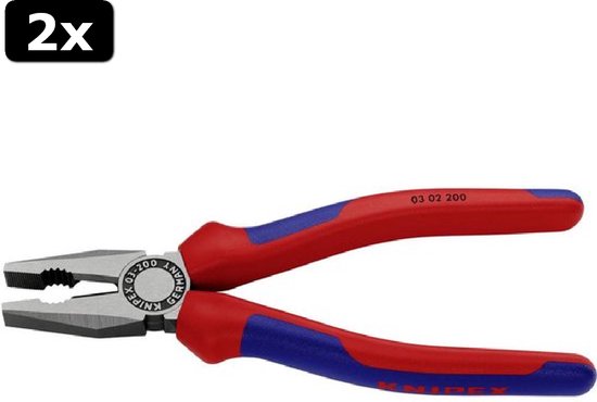 2x Knipex Combinatietang - 0302-200 | bol.com