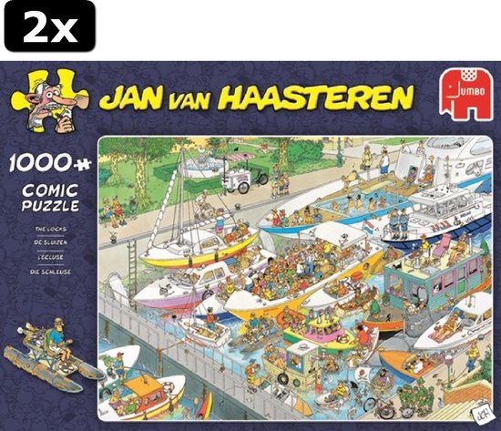 2x Jan van Haasteren De Sluizen puzzel - 1000 stukjes | bol.com