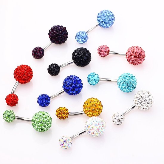 Navel Piercing - Glitter Bal | bol