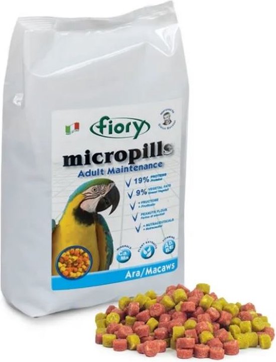 Fiory Micropills Adult Maintenance Ara 1.4kg - Papegaaienvoer ...
