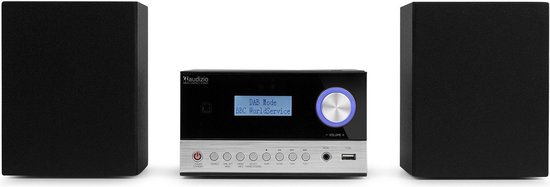 Audizio stereo set met CD speler en radio (FM en DAB), platenspeler, Bluetooth en mp3... | bol
