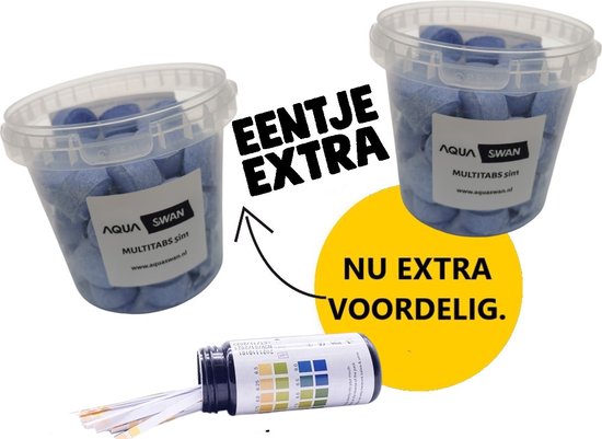 Aquaswan Multitabs 5 in 1, een all-in one chloortablet met 3in1 pH ...
