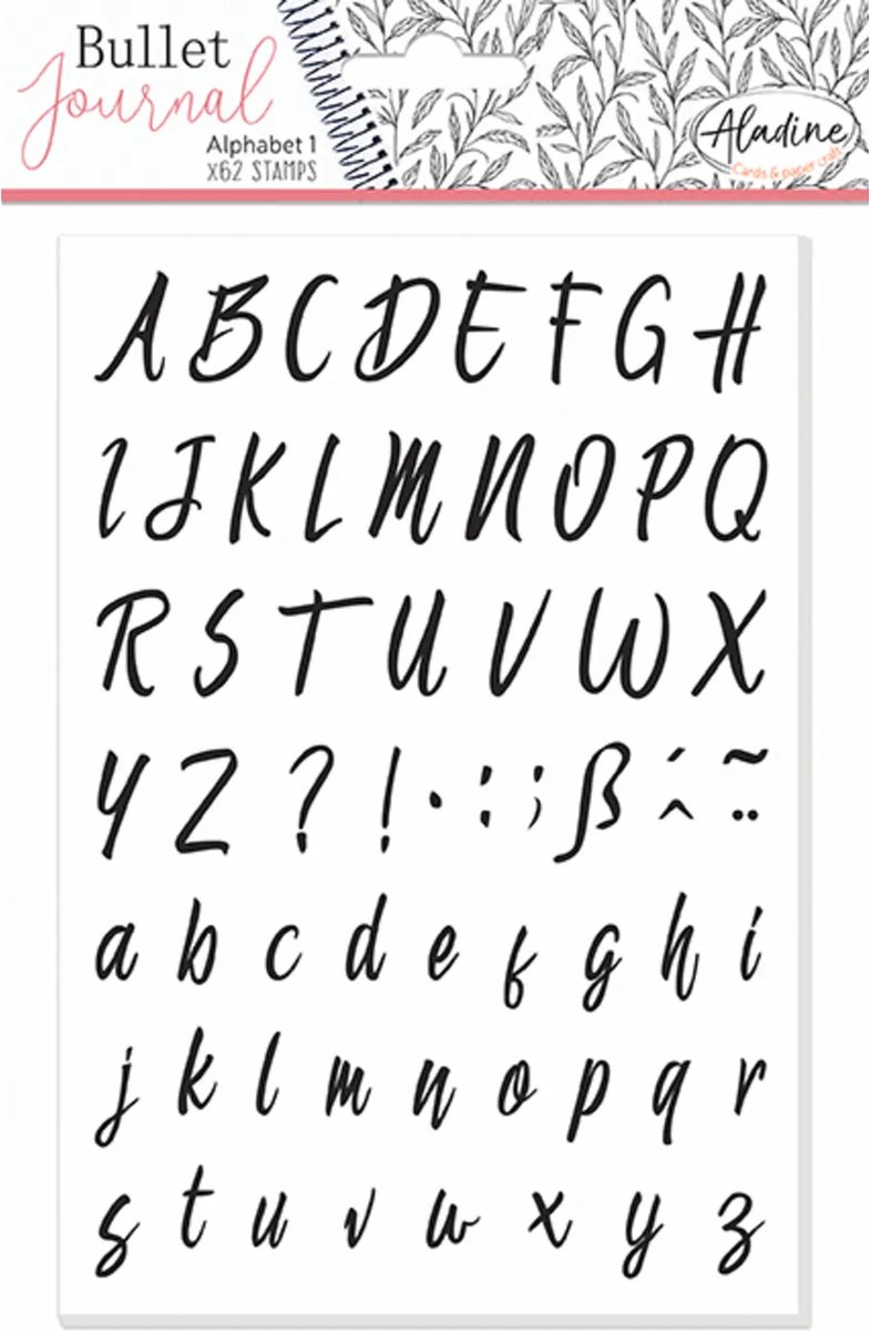 Stamp Bullet Journal Alphabet 1 | bol.com