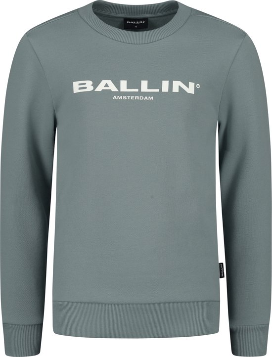 Ballin Amsterdam - Jongens Slim Fit Original Sweater - Blauw - Maat 140 ...