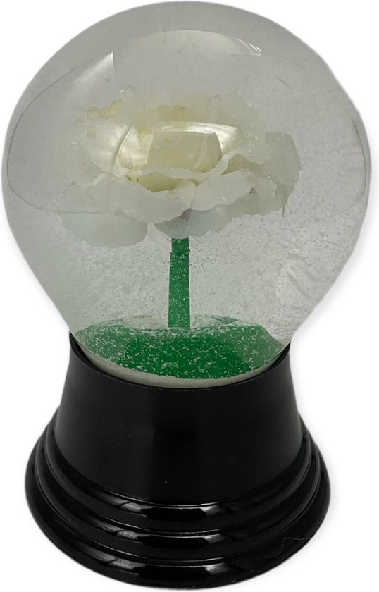 Vienna Original Snow Globe - Sneeuwbollen - Witte Roos | bol