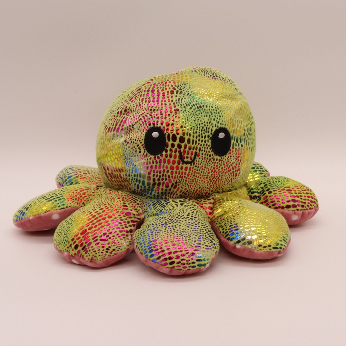 Grote Octopus Knuffel Mood – XL 30cm - Emotie Knuffel Omkeerbaar ...