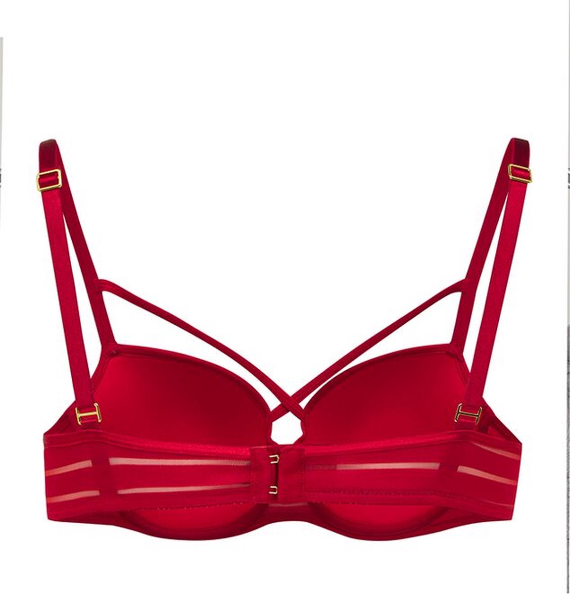 SAPPH - Rosie Voorgevormde BH Rood - maat 75B - Rood - Met beugel ...