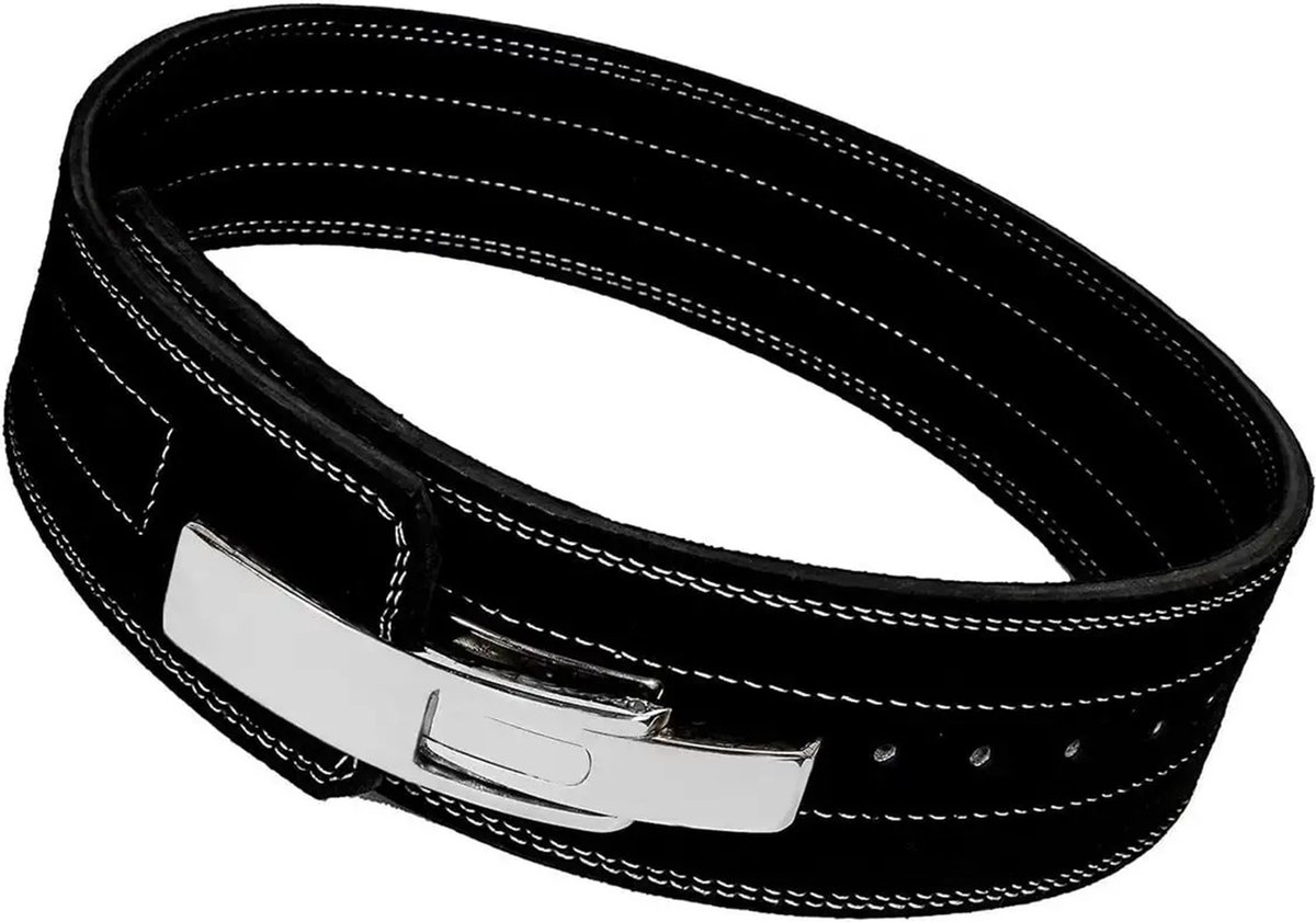 10MM Weight Power Lifting Leather Lever Pro Belt Gym Training Black ...
