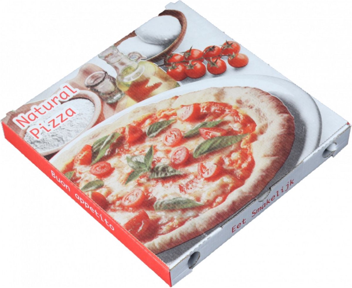 Set van 5 lege pizzadozen - Pizzadoos karton 29x29x3 cm - 5 stuks | bol
