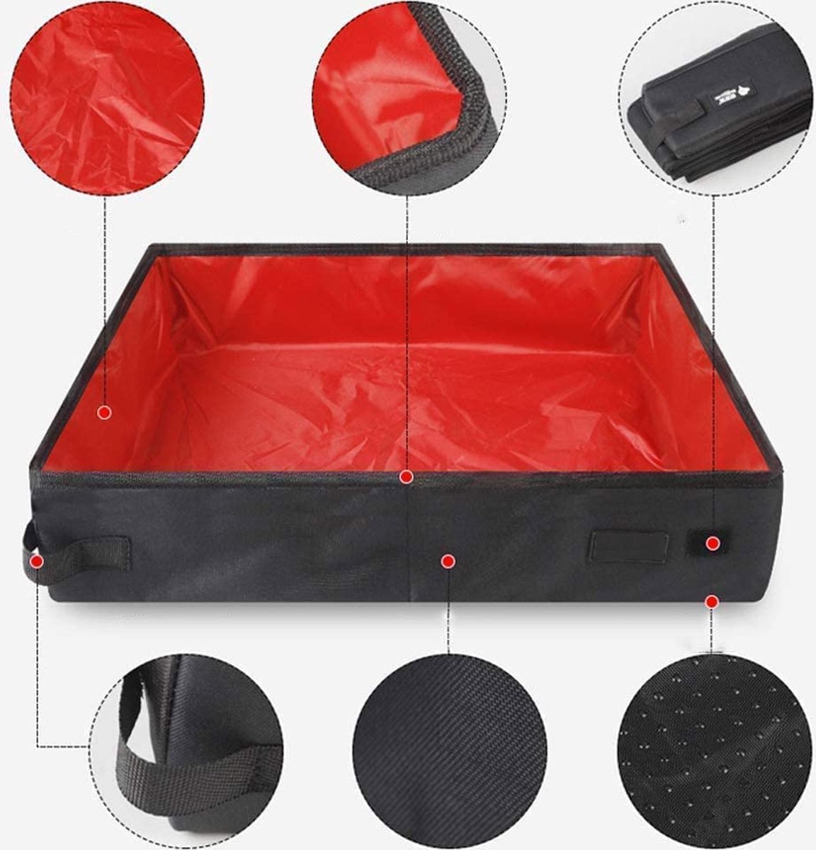 Draagbaar kattentoilet voor op reis, opvouwbaar kattentoilet ...