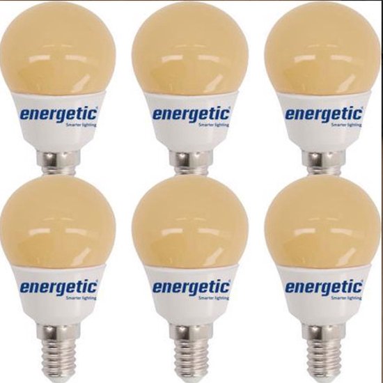 Energetic LED Miniglobe Flame E27 3.5W 2400K 230V - Zeer Warm Wit - Per ...