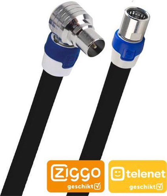 F-connector Splitter Coax kabel geschikt voor Ziggo & Telenet op de ...