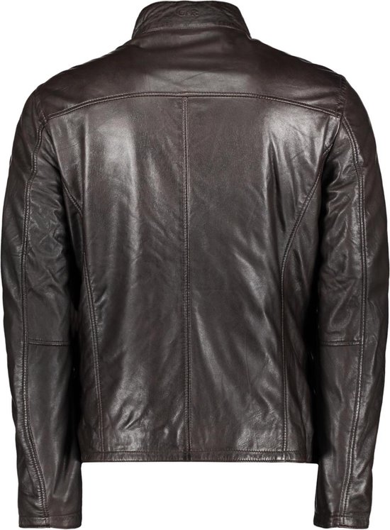 Donders Jas Leather Jacket 52335 Coffee Brown Mannen Maat - 52 | bol