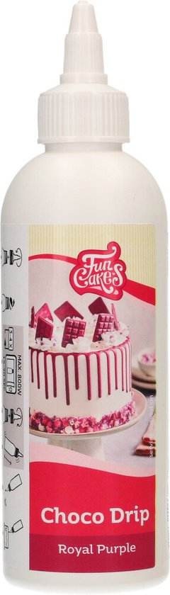 FunCakes Choco Drip - Royal Paars - 180g - Chocolade Taartversiering | bol