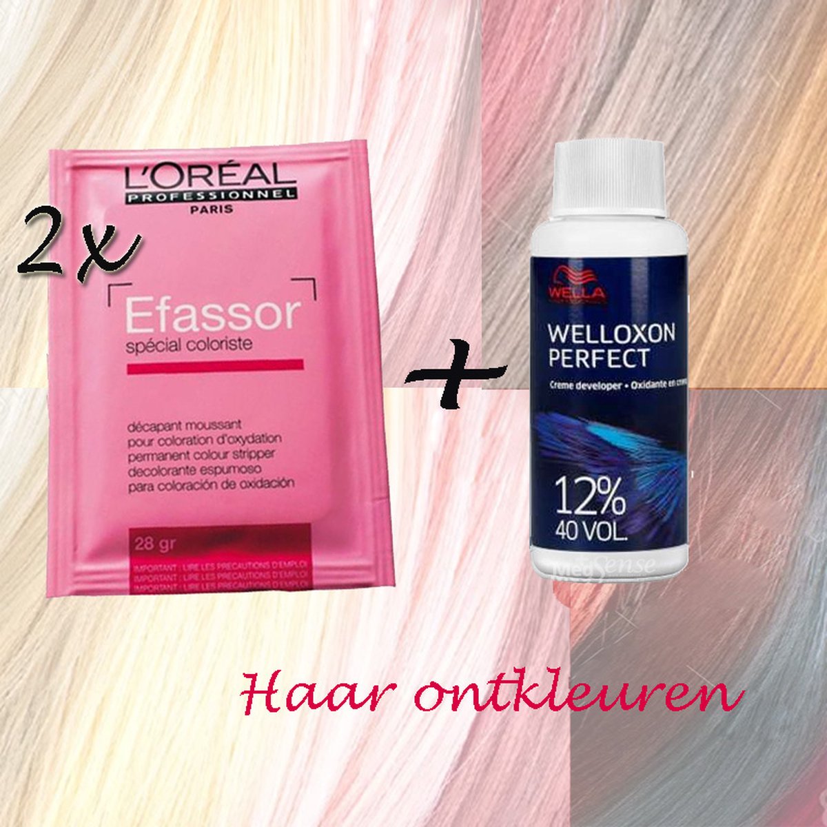 L'Oreal Professionnel Efassor Color Remover 2x 28 gram met Wella ...