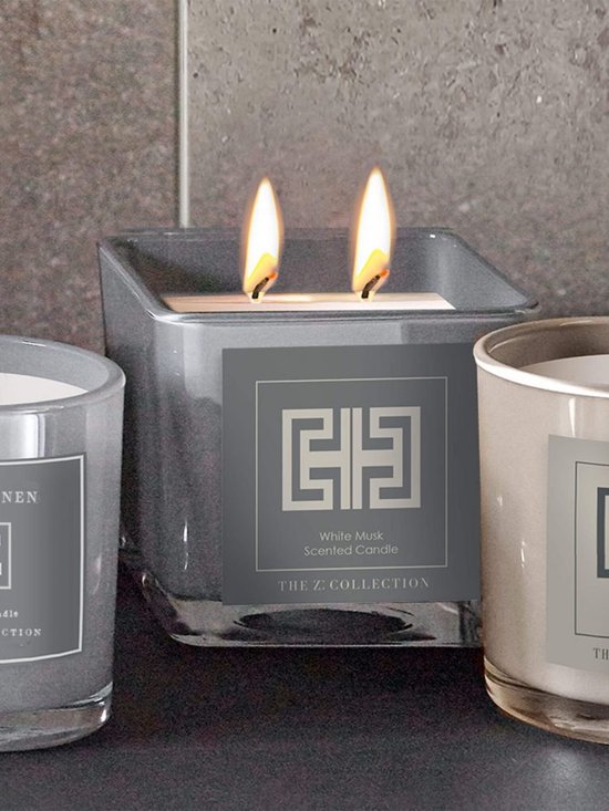 Sizland Dezign® Geurkaarsen – Geurkaarsen geschenkset – Geurkaars White Musk -... | bol.com