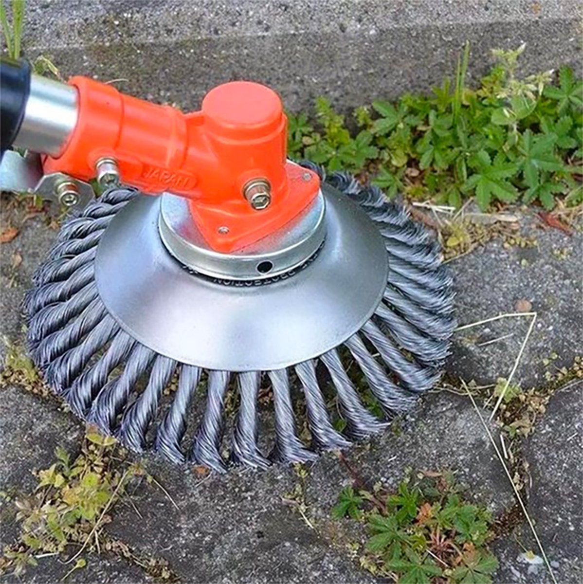 Onkruidborstel Bosmaaier Elektrisch - Staalborstel 20CM - Voegenborstel ...