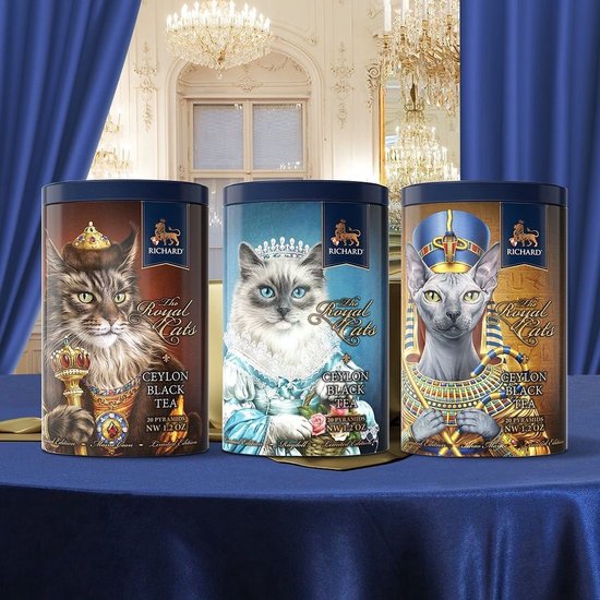 RICHARD ROYAL KATTEN SET - THEE - cadeau voor ouder - cadeau voor ...
