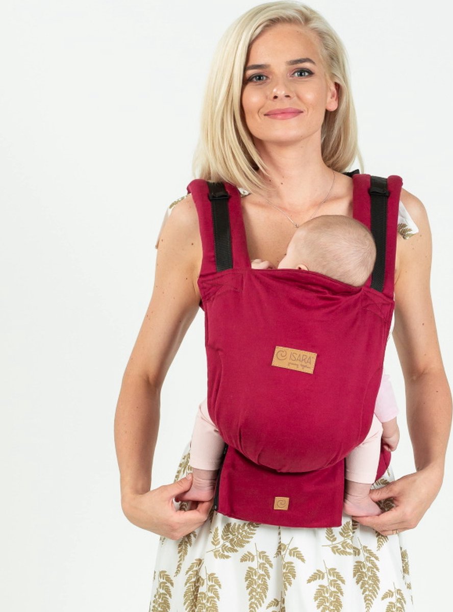 ISARA Baby Draagzak Quick Full Buckle Scarlet - ergonomische draagzak geschikt vanaf... | bol.com