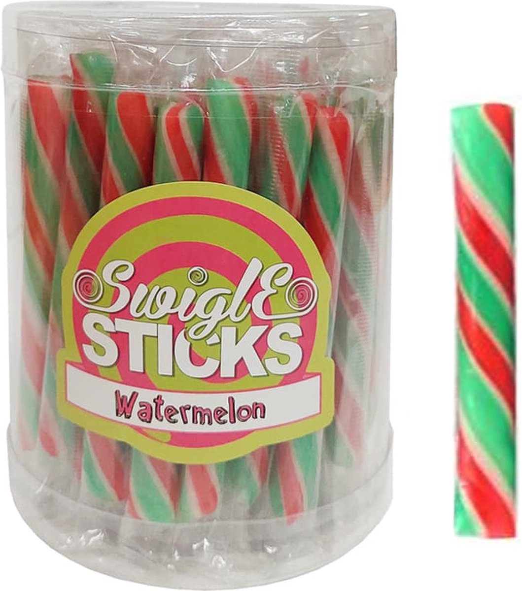 Swigle sticks - watermeloen - 50 stuks - mini lolly’s - fruit ...