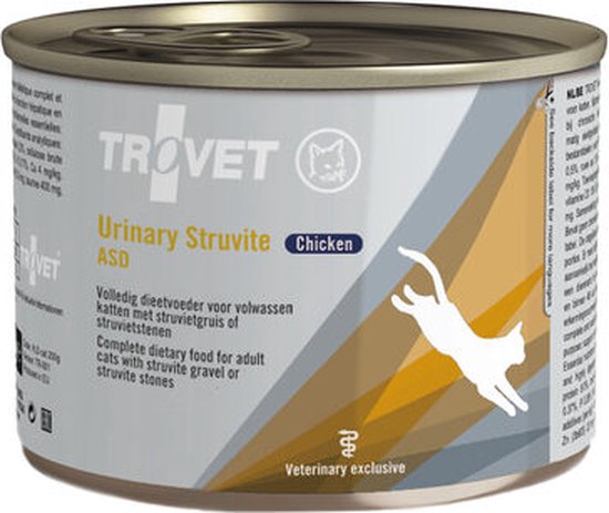 TROVET Urinary Struvite ASD (Chicken) Kat - 200 g blik | bol