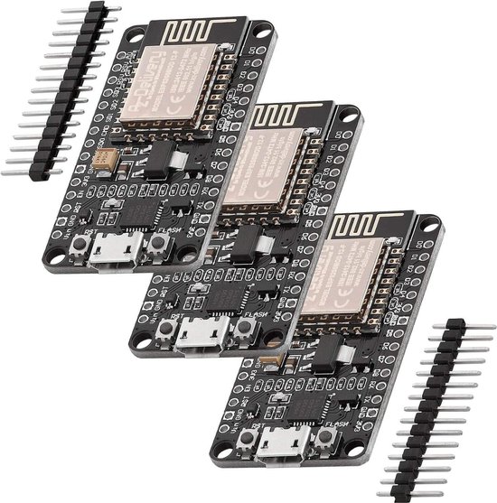 AZDelivery 3 x NodeMCU V2 WiFi Amica ESP8266 ESP-12E Development Board ... AZDelivery 3 x NodeMCU V2 WiFi Amica ESP8266 ESP-12E Development Board ...