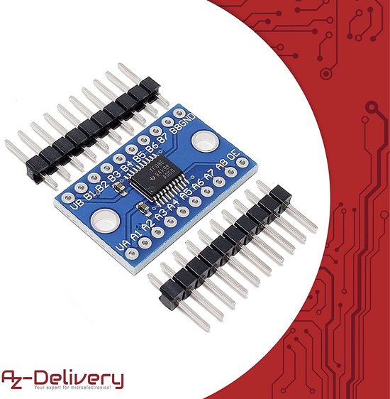 AZDelivery 5 x TXS0108E Logic Level Converter 8 kanaal compatibel met ...