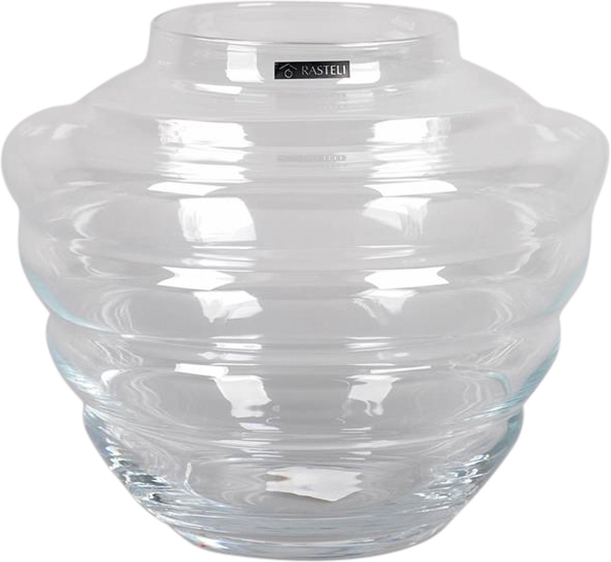Rasteli Vaas Ribbad Glas D 30 cm H 25.5cm | bol.com