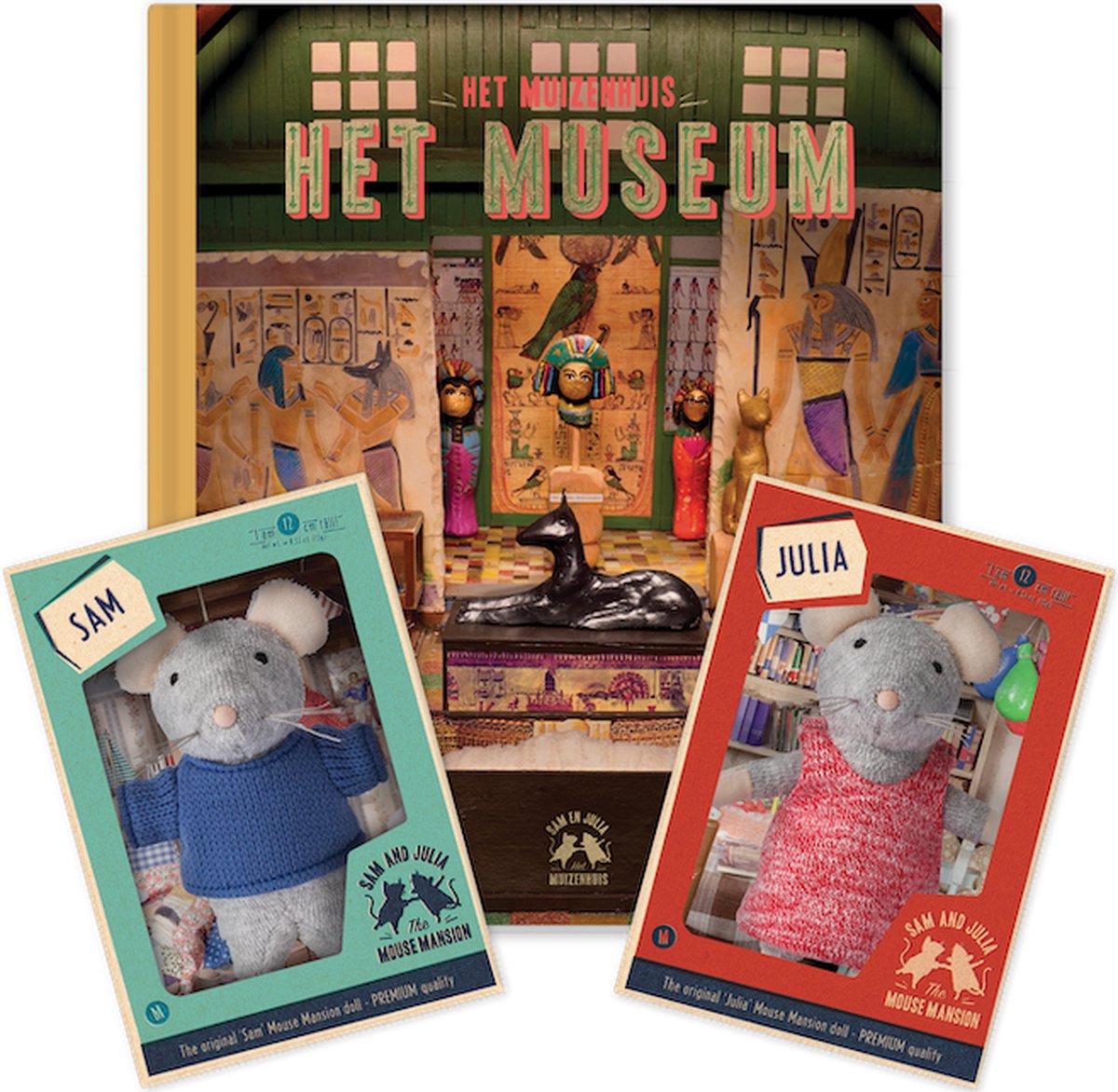 Het Muizenhuis - Pakket - Naar het museum met Sam en Julia - Boek & Knuffels | bol.com