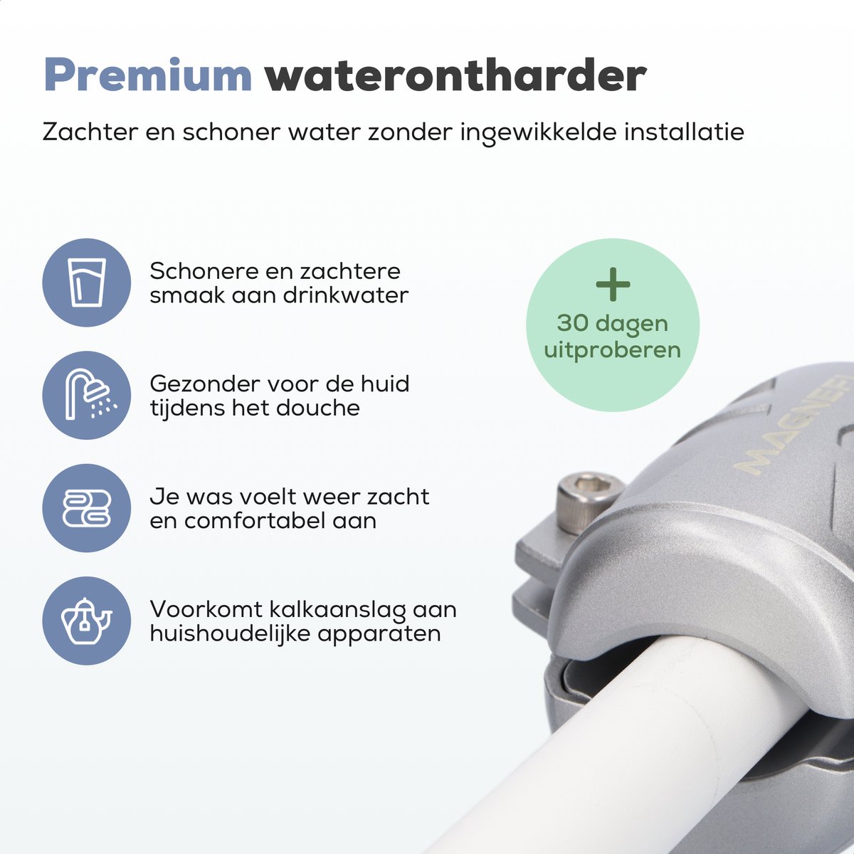 Magnefi 12800 Magnetische Waterontharder - Waterverzachter ...